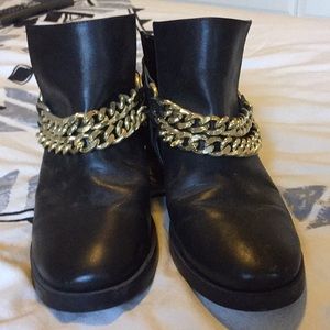 Zara | Shoes | Zara Chained Open Boots | Poshmark